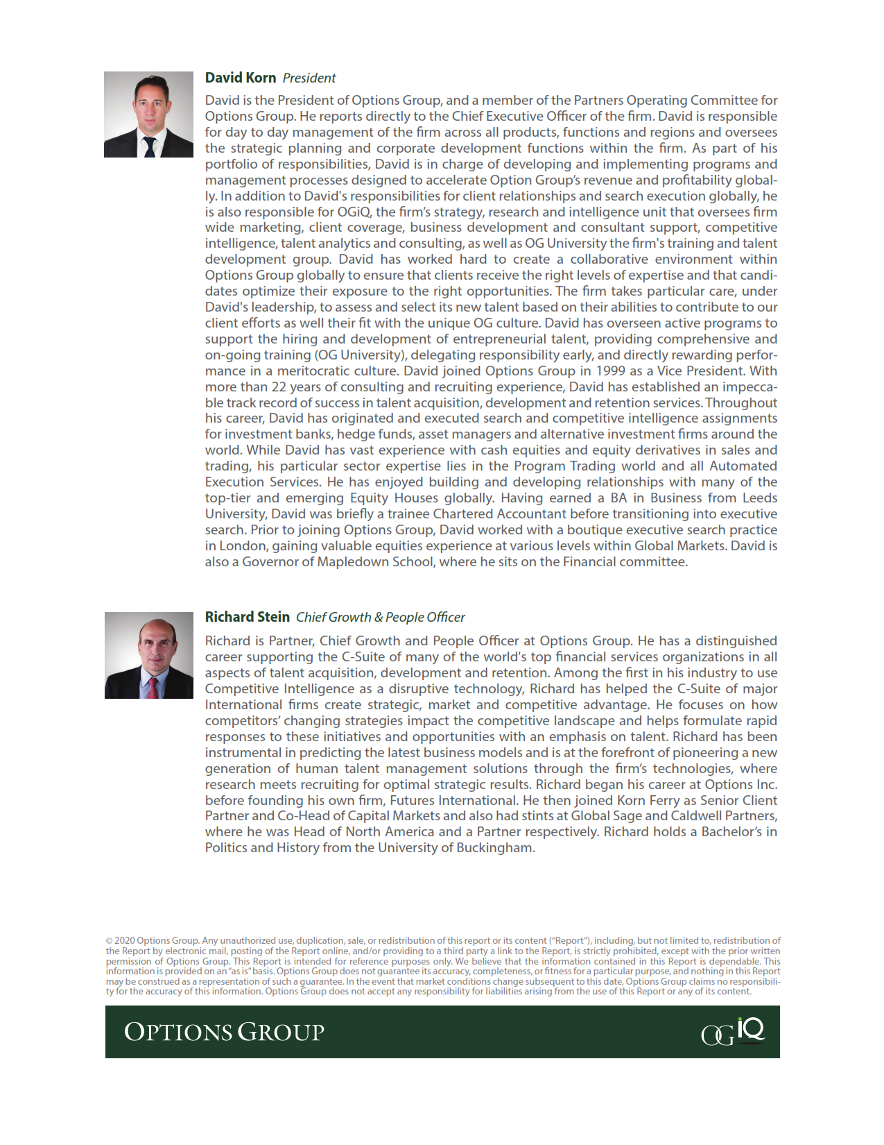 Navigating The New Normal - Options Group London